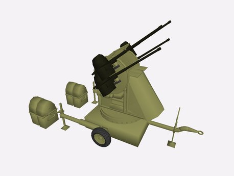 Second Life Marketplace - M55 Quad 50 AA Gun - All VICE Bullet types