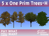 Second Life Marketplace - PAY WHAT YOU WANT - 5 x One Prim Trees H