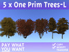 Second Life Marketplace - PAY WHAT YOU WANT - 5 x One Prim Trees L