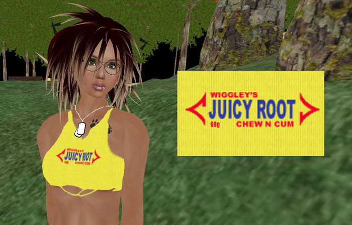 Second Life Marketplace - cyKIT Juicy Root Yellow Torn Tank