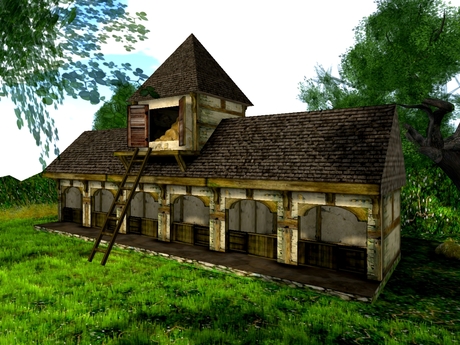 Second Life Marketplace - .:ROXY:. small medieval stable v.1