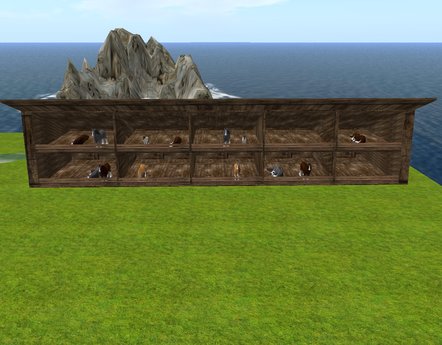 Second Life Marketplace - XD Amaretto Two Story Large Rustic Stable - 4 ...