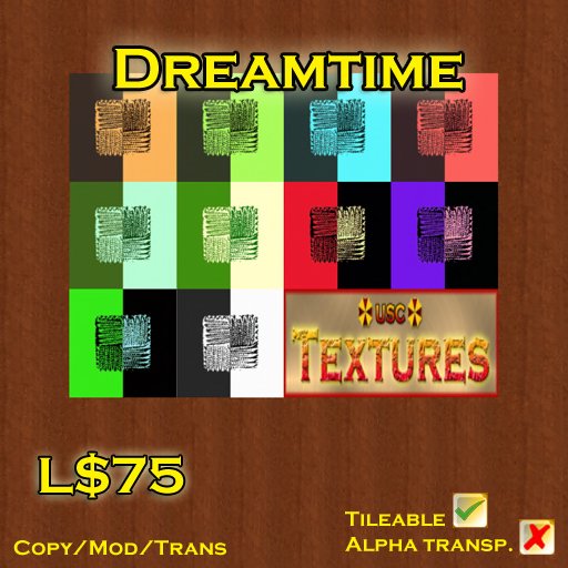 Second Life Marketplace - USC Textures - Dreamtime