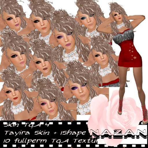 Second Life Marketplace - .::NN::. (Skin 4) NN Tayira Skin TGA Set ...