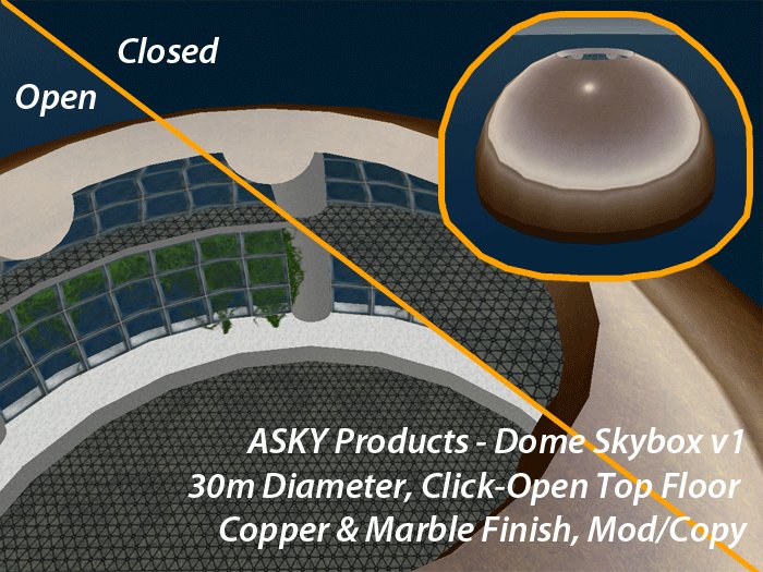 Second Life Marketplace - ASKY Products: Dome Skybox
