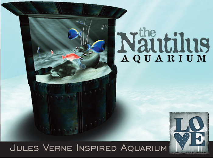 Second Life Marketplace - Nautilus Fish Tank Aquarium, inspired by ...