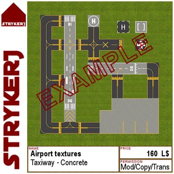 Second Life Marketplace - Taxiway - concrete textures