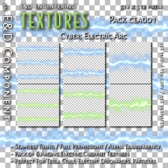 Second Life Marketplace - [CEA001] 6 Electric Current Electric Arc ...