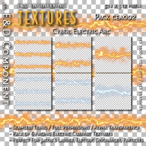 Second Life Marketplace - [CEA002] 6 Electric Current Electric Arc ...