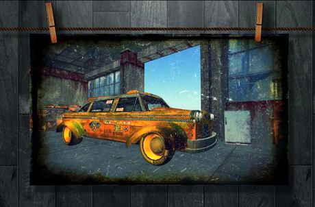 Second Life Marketplace - rusty taxi 1960's