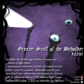 Second Life Marketplace - Greater Staff of the Beholder
