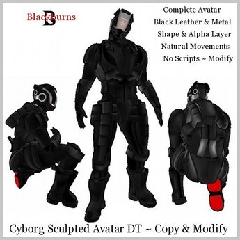 Second Life Marketplace - Cyborg Sculpted Sci-Fi Avatar DT