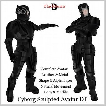 Second Life Marketplace - Cyborg Sculpted Sci-Fi Avatar DT