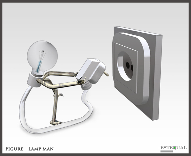 Second Life Marketplace - FULL PERM Lamp man Figure