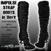 Second Life Marketplace - *NYMPH COUTURE* ONYX "IMPULSE" STRAP BOOTS
