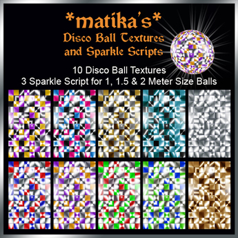 Second Life Marketplace - *matika's* Disco Ball Textures and Sparkle ...