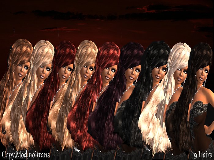 Second Life Marketplace - 9 hairs