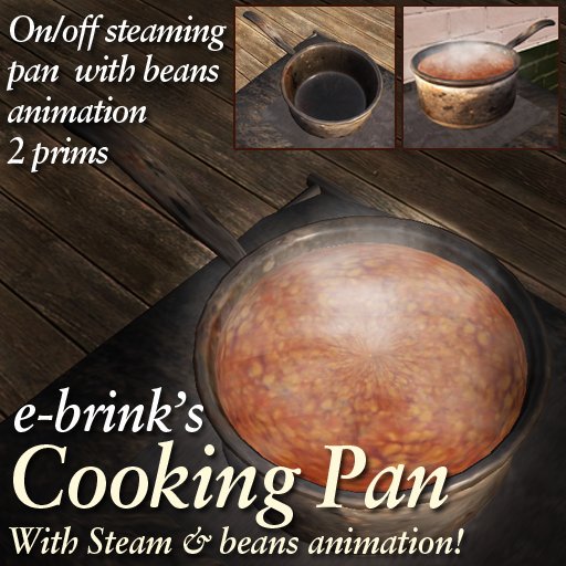 Second Life Marketplace - Steaming Pan of Beans - stove/food/oven ...