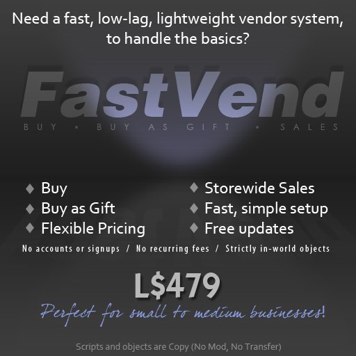 Second Life Marketplace - [E2] FastVend DEMO