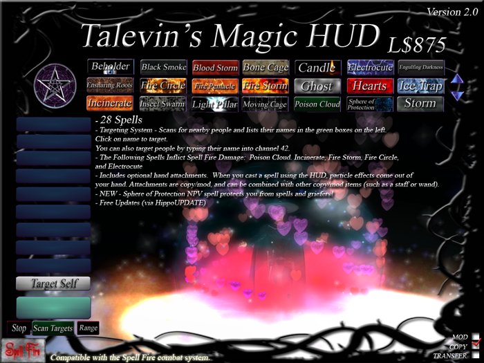 Second Life Marketplace - Talevin's Magic HUD