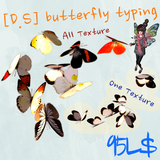 Second Life Marketplace - [D.S] ButterFly Typing