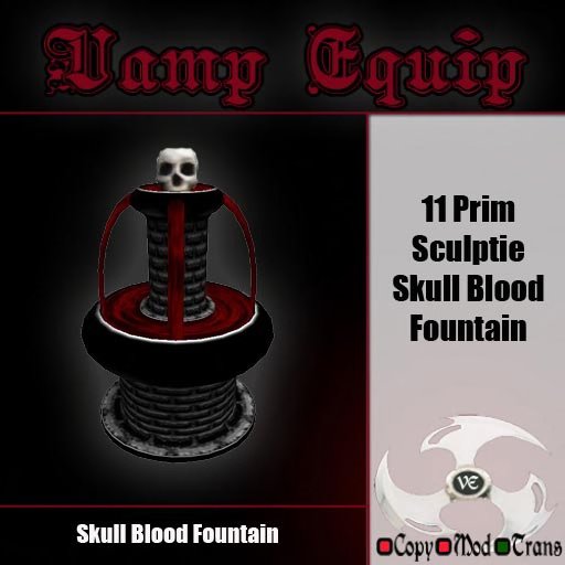 Second Life Marketplace - Skull Blood Fountain