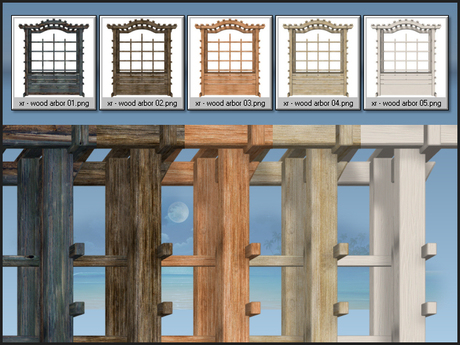 Second Life Marketplace - XR Textures - Wood Arbor 01