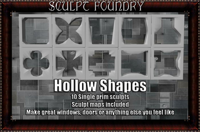 Second Life Marketplace - -=[SF]=- Hollow Shapes Crate