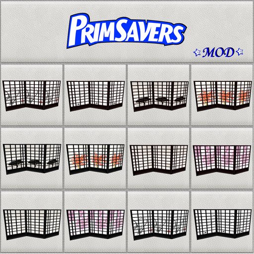 Second Life Marketplace - PrimSavers - 1 Prim Room Divider, 12 Changing ...