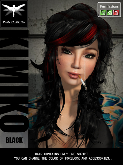 Second Life Marketplace Iakimiko Hair Black