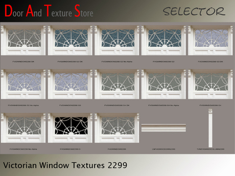 Second Life Marketplace - Cool Victorian Spider Web Transom Windows ...