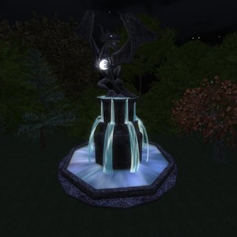 Second Life Marketplace - (LJ Designs) - Dragon Fountain 4 (24 Prim ...