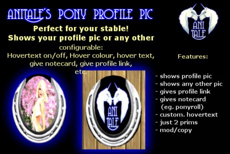 Second Life Marketplace - Pony Profile Pic