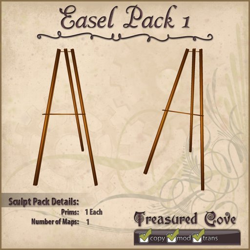 Second Life Marketplace - -TC- Easel Pack 1 Clearance Priced