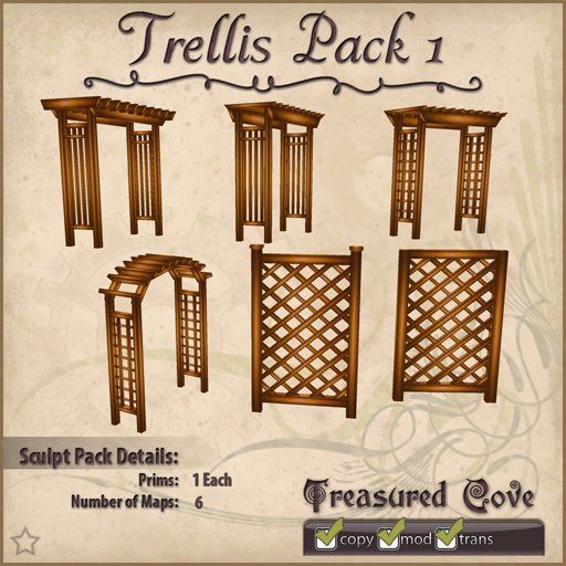 Second Life Marketplace - -TC- Trellis Pack 1 Clearance Priced
