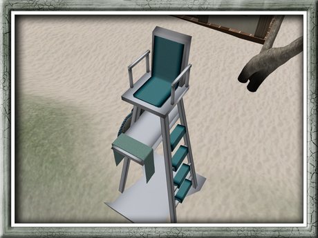 Second Life Marketplace - Beach accessories 2 ~ Lifeguard chair