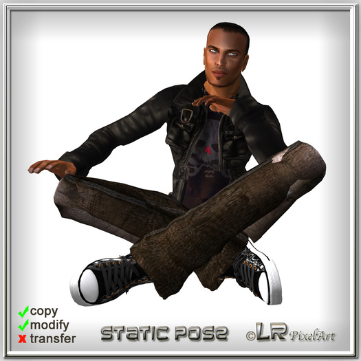 Second Life Marketplace - Pose Groundsit Male 4