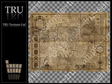 Second Life Marketplace - 11 Ancient Maps Parchment Paper Document Textures