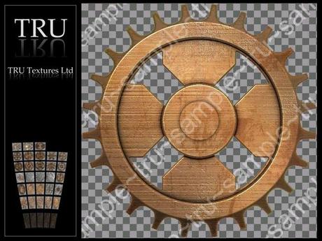 Second Life Marketplace - 11125: Sept 07 - 28 Rusty Steel & Brass Cog ...