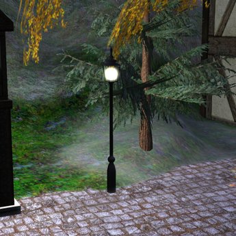 Second Life Marketplace - Lamp Post - Black