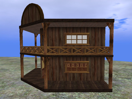 Second Life Marketplace - RE Small Corner Saloon - Dark Wood - Old West ...