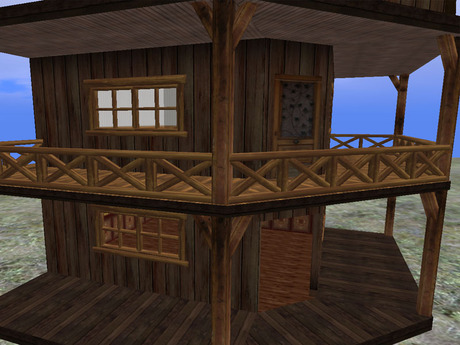 Second Life Marketplace - RE Small Corner Saloon - Dark Wood - Old West ...