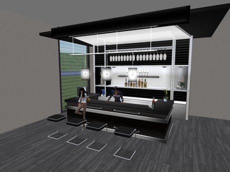 Second Life Marketplace - Bar Set 01 black with Animations - for Home ...