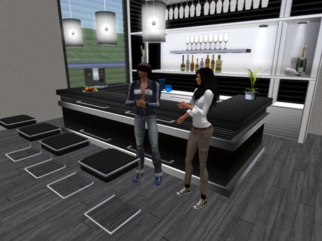 Second Life Marketplace - Bar Set 01 black with Animations - for Home ...