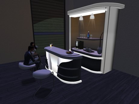 Second Life Marketplace - Bar Set 02 silver with Animations