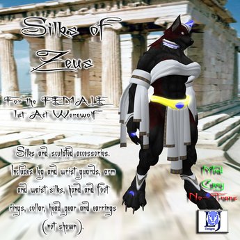Second Life Marketplace - (LJ Designs) - Zeus Silks Female (Coordinates ...