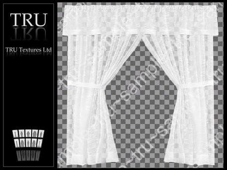 Second Life Marketplace - 29231: 8 x White and Cream Semi Transparent ...