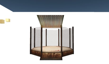 Second Life Marketplace - Sculpted, Scripted, Rusty Fighting Cage