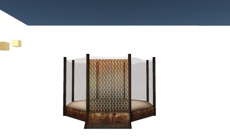 Second Life Marketplace - Sculpted, Scripted, Rusty Fighting Cage