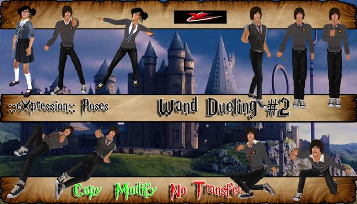 Second Life Marketplace - ::eXpression:: Poses - Wand Dueling #2